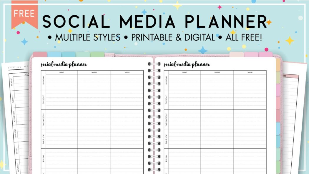 Printable Social Media Campaign Planner - World of Printables