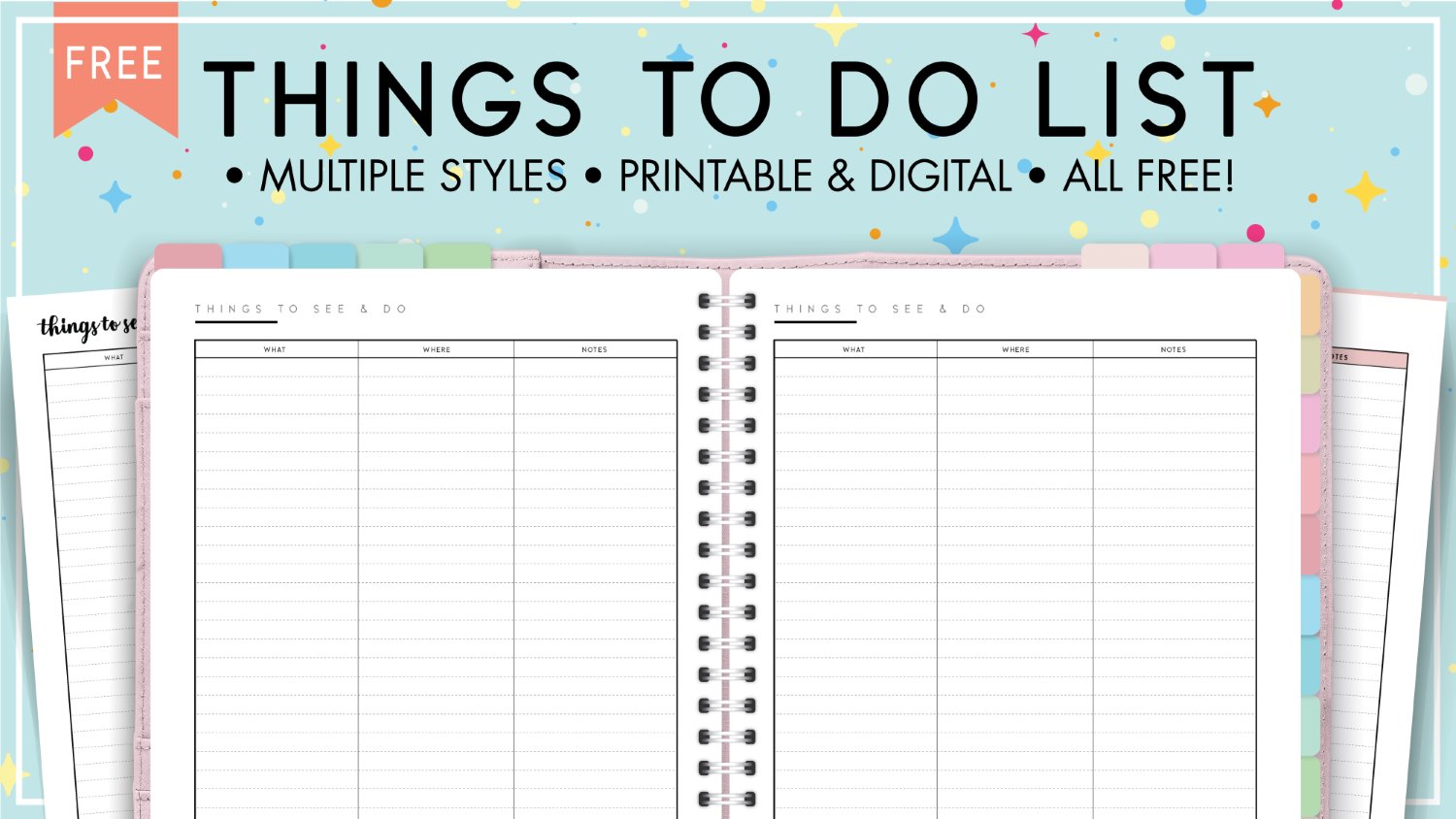 Activity Planner - Plan Things To Do - World of Printables