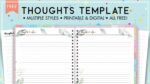 Free Printable Thought Record Template - World of Printables
