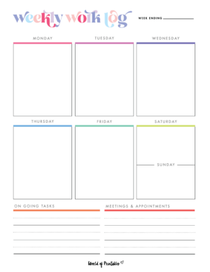 Work Log - 10+ Best Daily & Weekly Templates - World of Printables