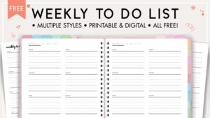 FREE Weekly To Do List Template - World of Printables