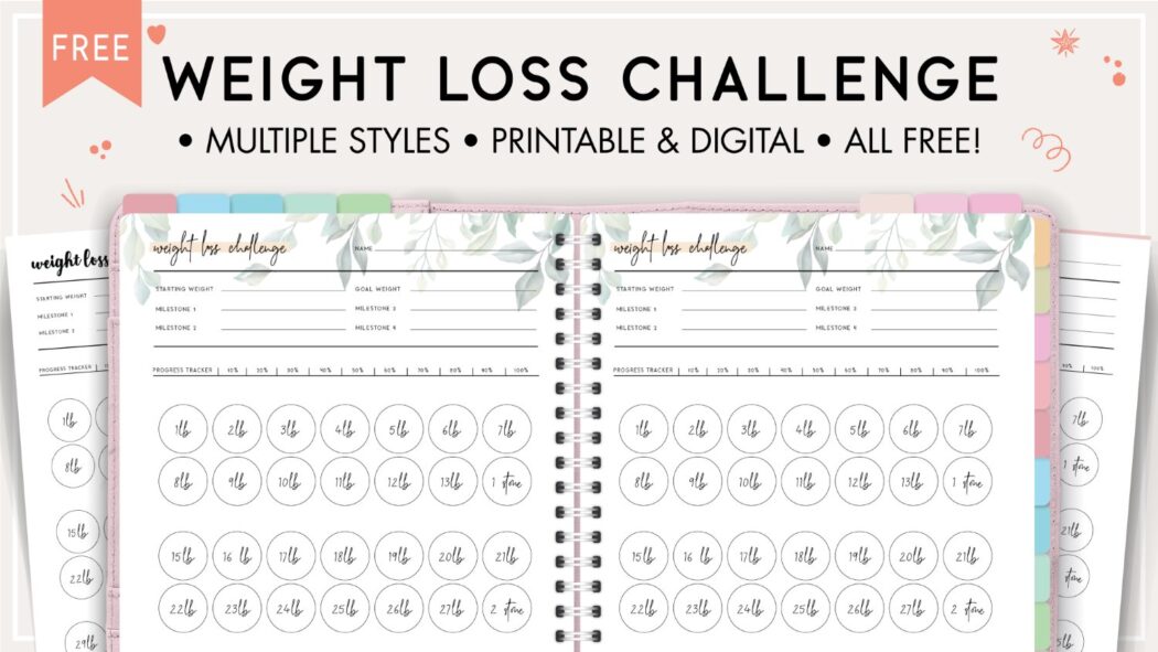 Weight Loss Template Free - World of Printables