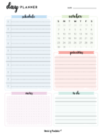 Free Cute October Calendar & Planner Printable Set - World of Printables