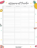 Assignment Tracker - Keep Track Of All Your Assignments