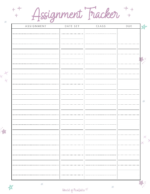 Assignment Tracker - Keep Track Of All Your Assignments
