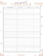 Assignment Tracker - Keep Track Of All Your Assignments