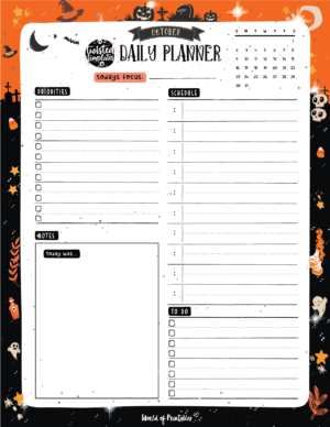Halloween Planner Set - World of Printables