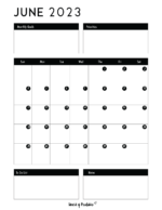 100+ June 2023 Calendar Printables - 100's of Styles - All Free!