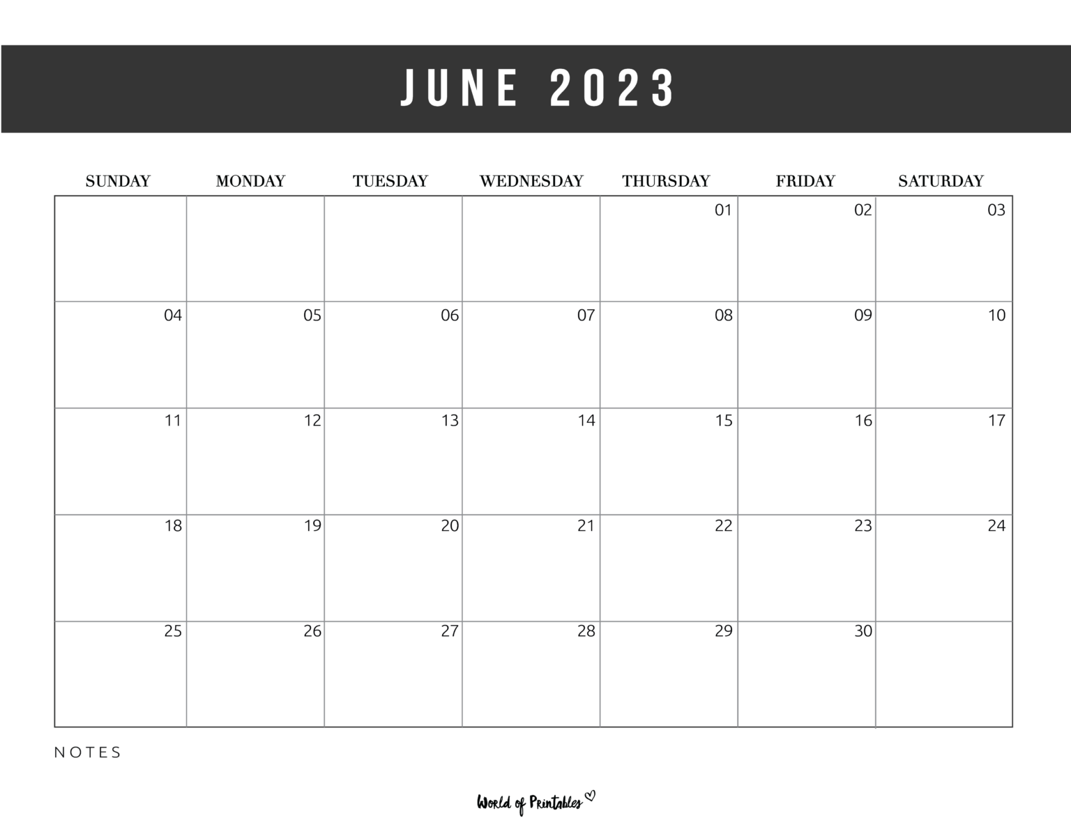 100+ June 2023 Calendar Printables - 100's of Styles - All Free!