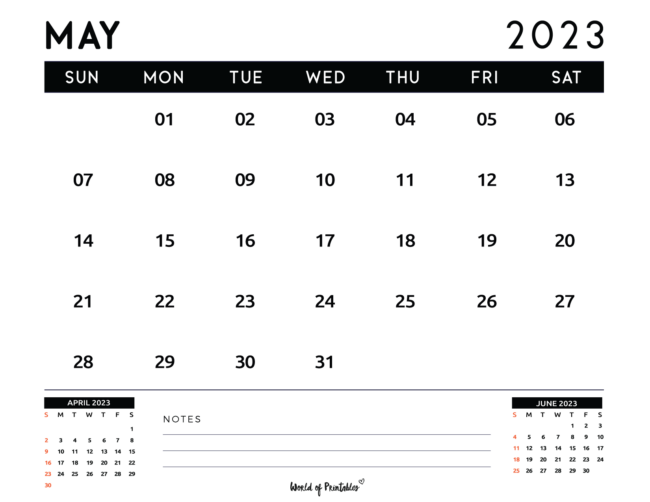 May 2023 Calendars | 100+ Best Printables - World of Printables