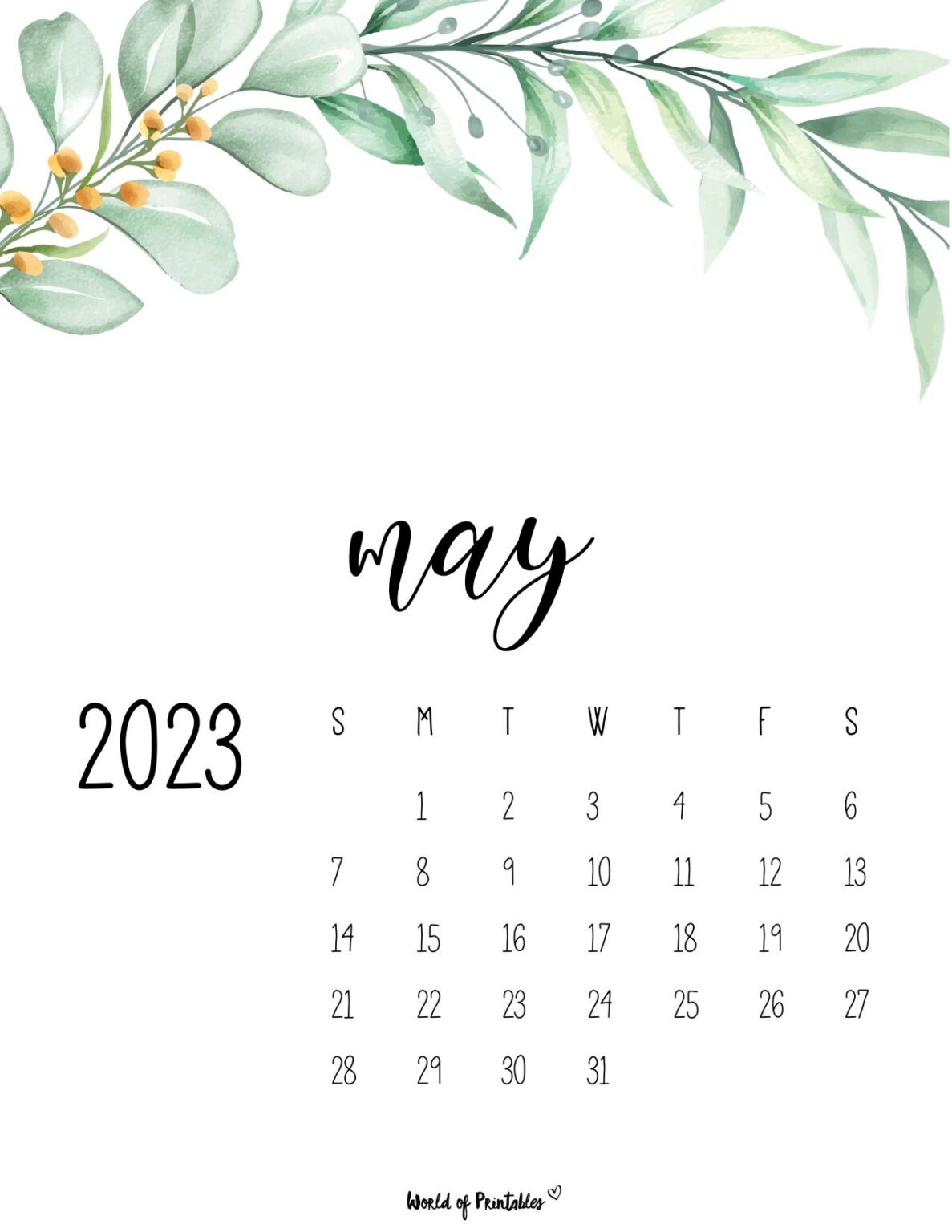 May 2023 Calendars | 100+ Best Printables - World of Printables