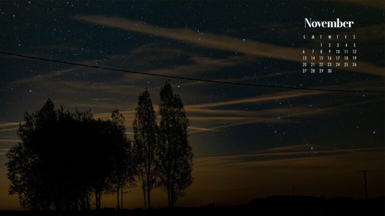 November Calendar Wallpaper | 55 Best Desktop & Phone Backgrounds