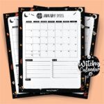 Witchy Calendar - 2025 - World of Printables
