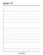 Bucket List Template - 16 Inspirational Styles | World of Printables