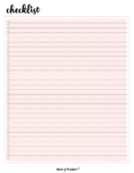 Checklist Template - 25 Best Styles | World of Printables