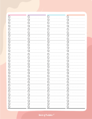 Checklist Template - 25 Best Styles | World of Printables