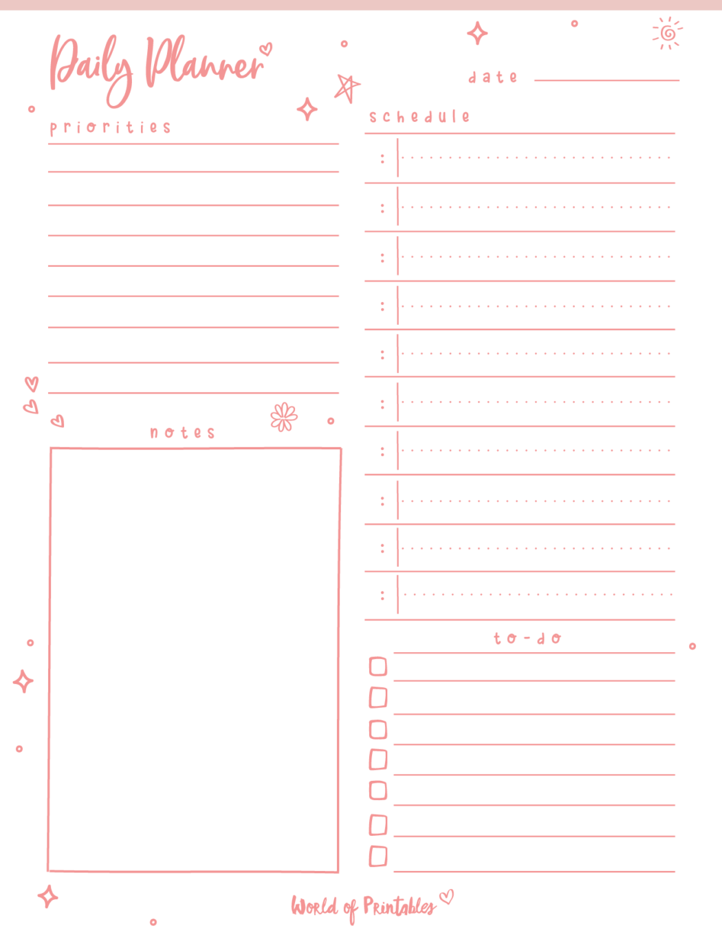 Free Cute November Calendar & Planner Printable Set - World of Printables