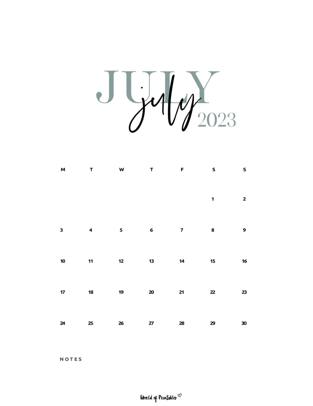 Free Printable Calendars For 2021 & 2022 - World of Printables