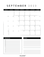 September 2023 Calendars | 100+ Styles - World of Printables