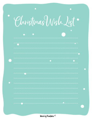 Wish List Templates - For Christmas, Amazon & Universal - World of ...
