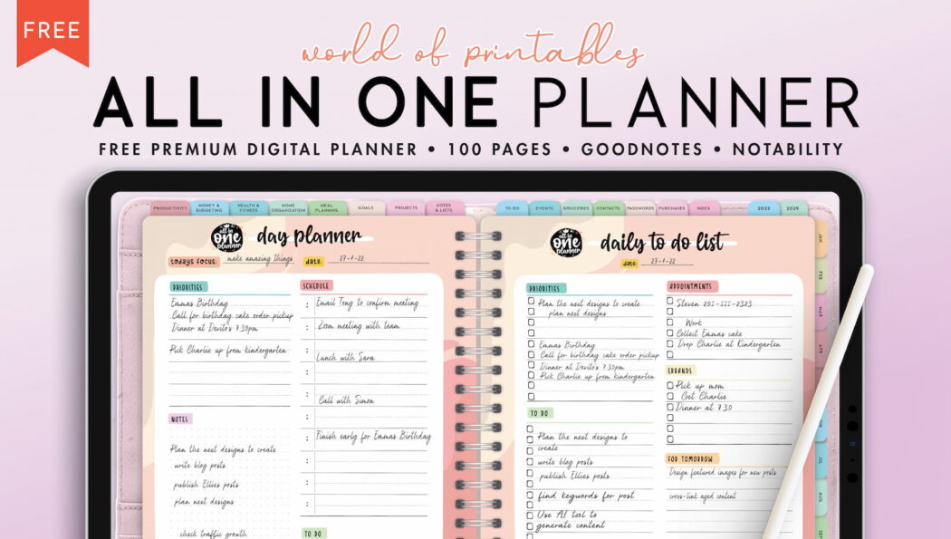 Digital Planners - 10 of the best in 2025, all free! - World of Printables