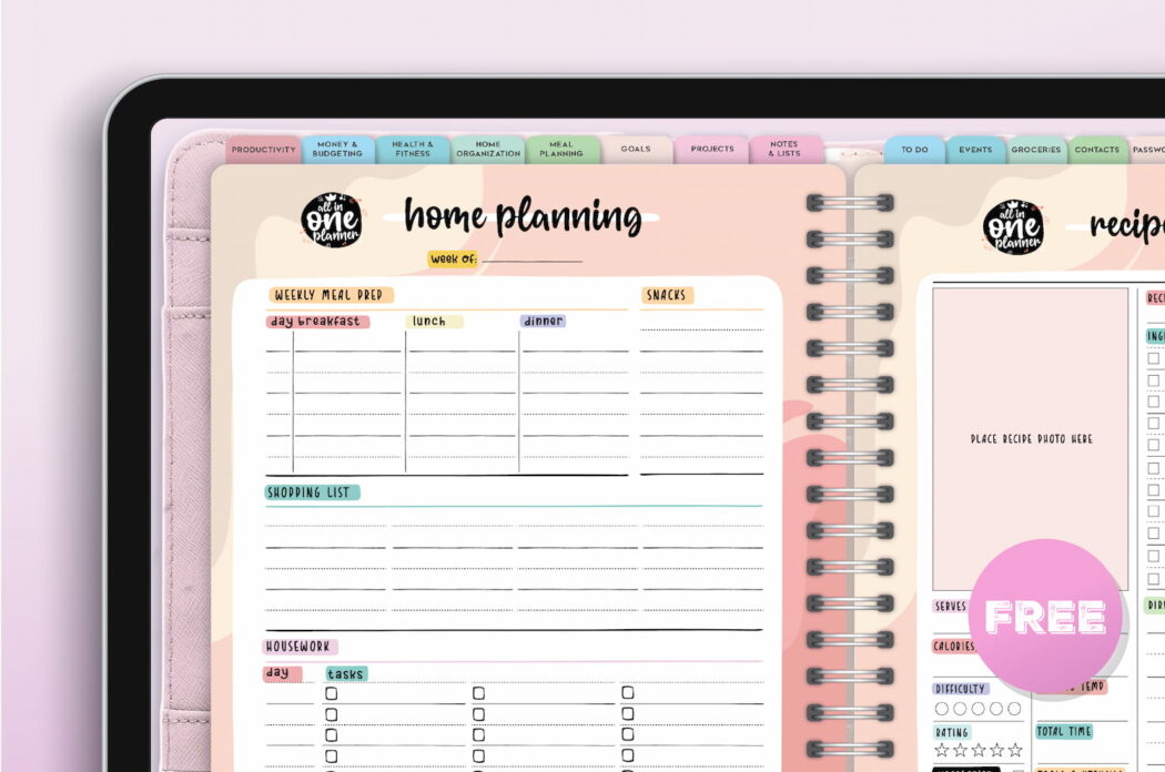 2026 GoodNotes Planner | With 108 Free Templates - World of Printables