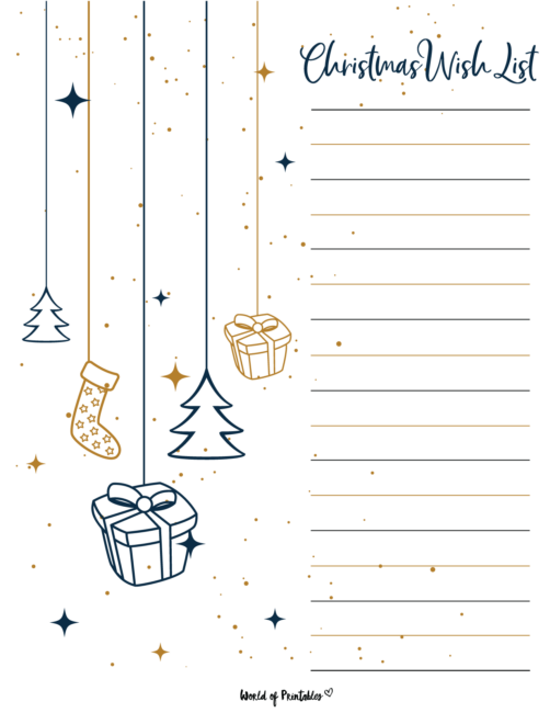 Wish List Templates - For Christmas, Amazon & Universal - World of ...