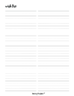 Wish List Templates - For Christmas, Amazon & Universal - World of ...