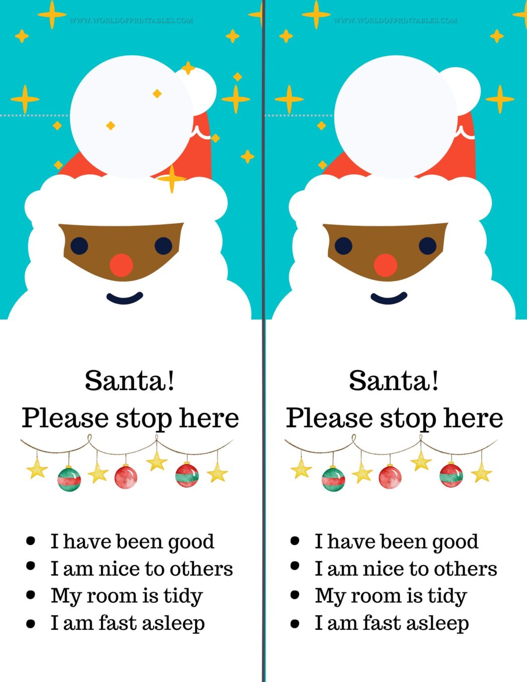 Christmas Door Hangers - World of Printables