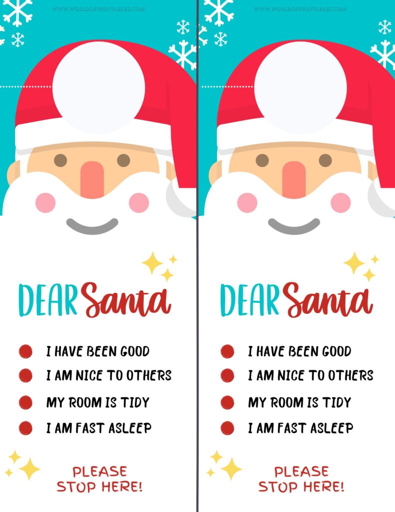 Free Christmas Door Hanger Printables for Kids - World of Printables