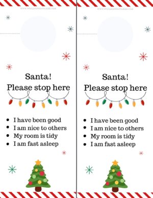 Free Christmas Door Hanger Printables for Kids - World of Printables