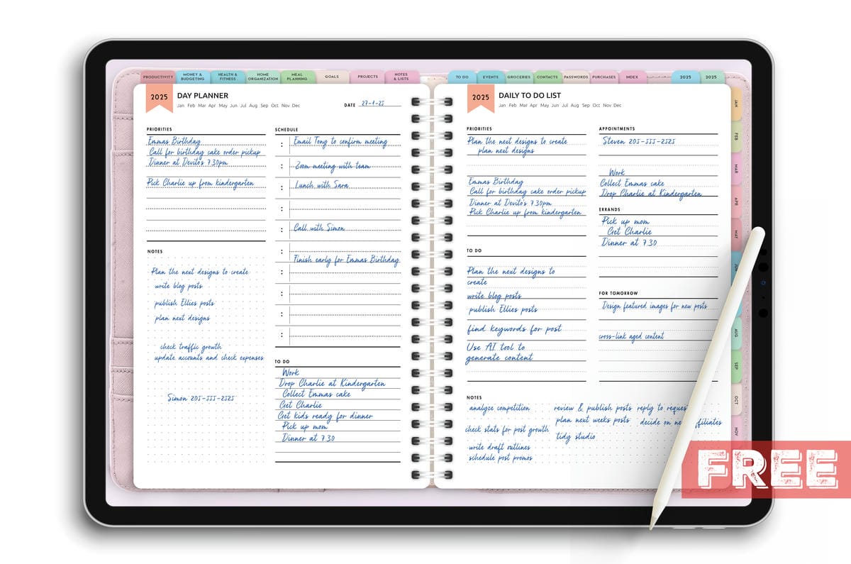 Free Digital Planner For 2025 - World of Printables