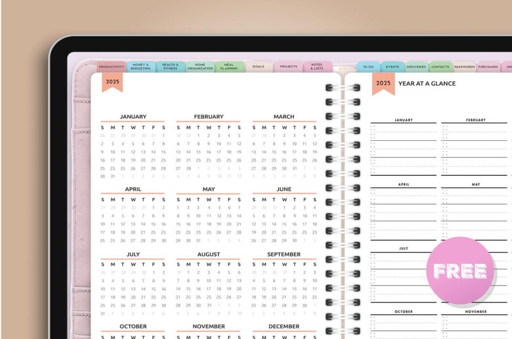 Free Digital Planner For 2025 - World of Printables
