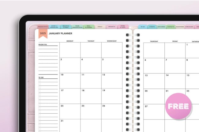 Free Digital Planner For 2025 - World of Printables