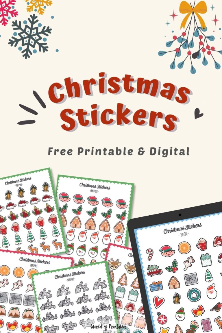 Christmas Stickers - World of Printables