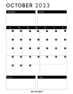 October 2023 Calendars | 100+ Styles - World of Printables