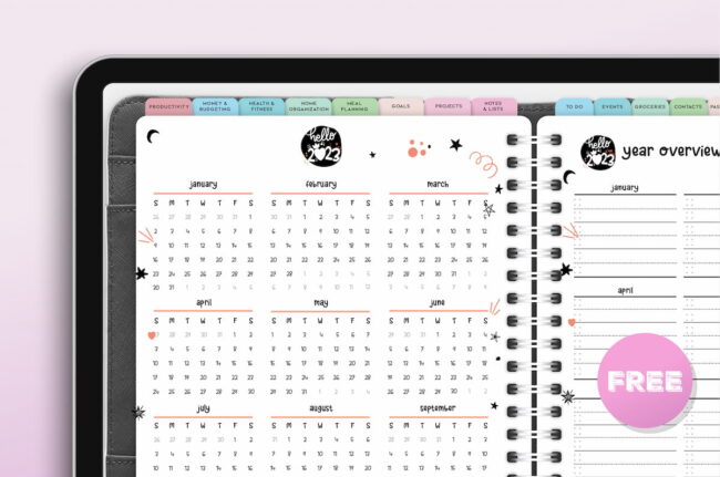 Digital Planner For iPad | With Over 100 Cute Pages - World of Printables
