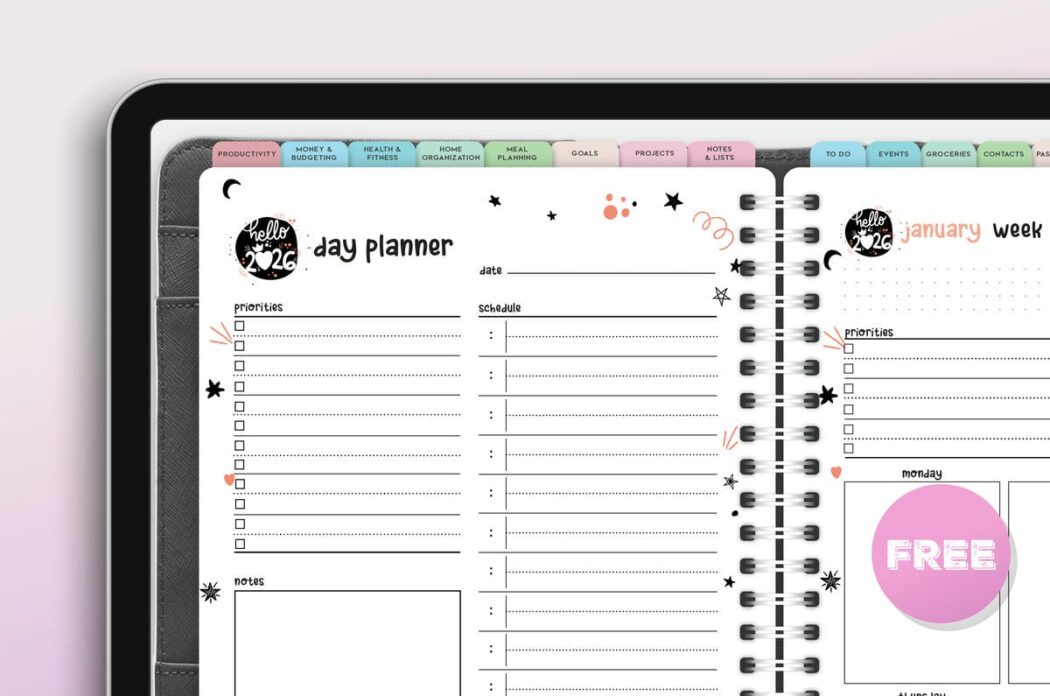 Digital Planner For iPad | With Over 100 Cute Pages - World of Printables