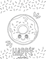 Cute Food Coloring Pages - World of Printables