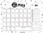 FREE Cute May 2023 Calendar & Planners - World of Printables