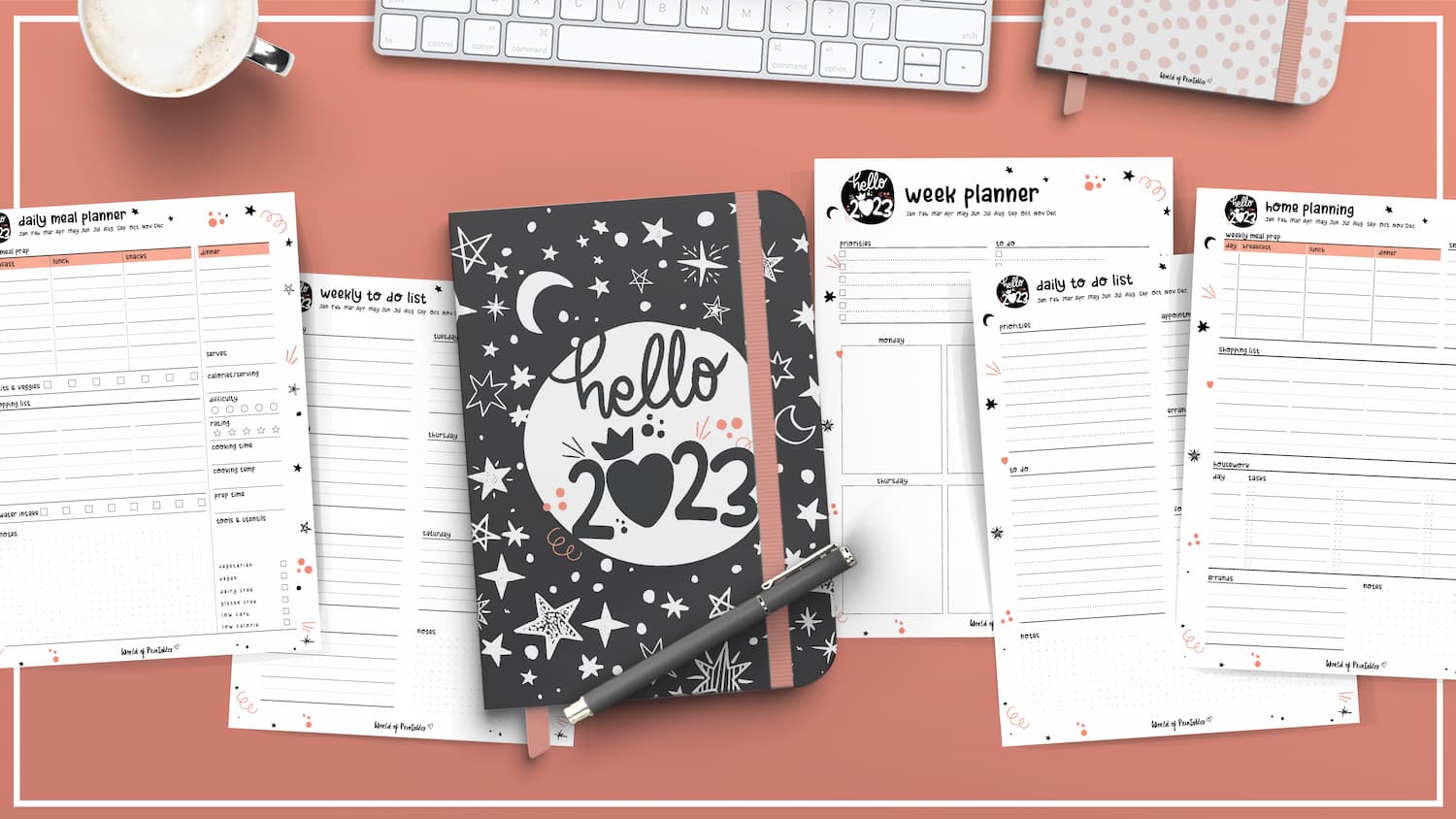 108 Cute Planner Pages To Print For Free - World of Printables