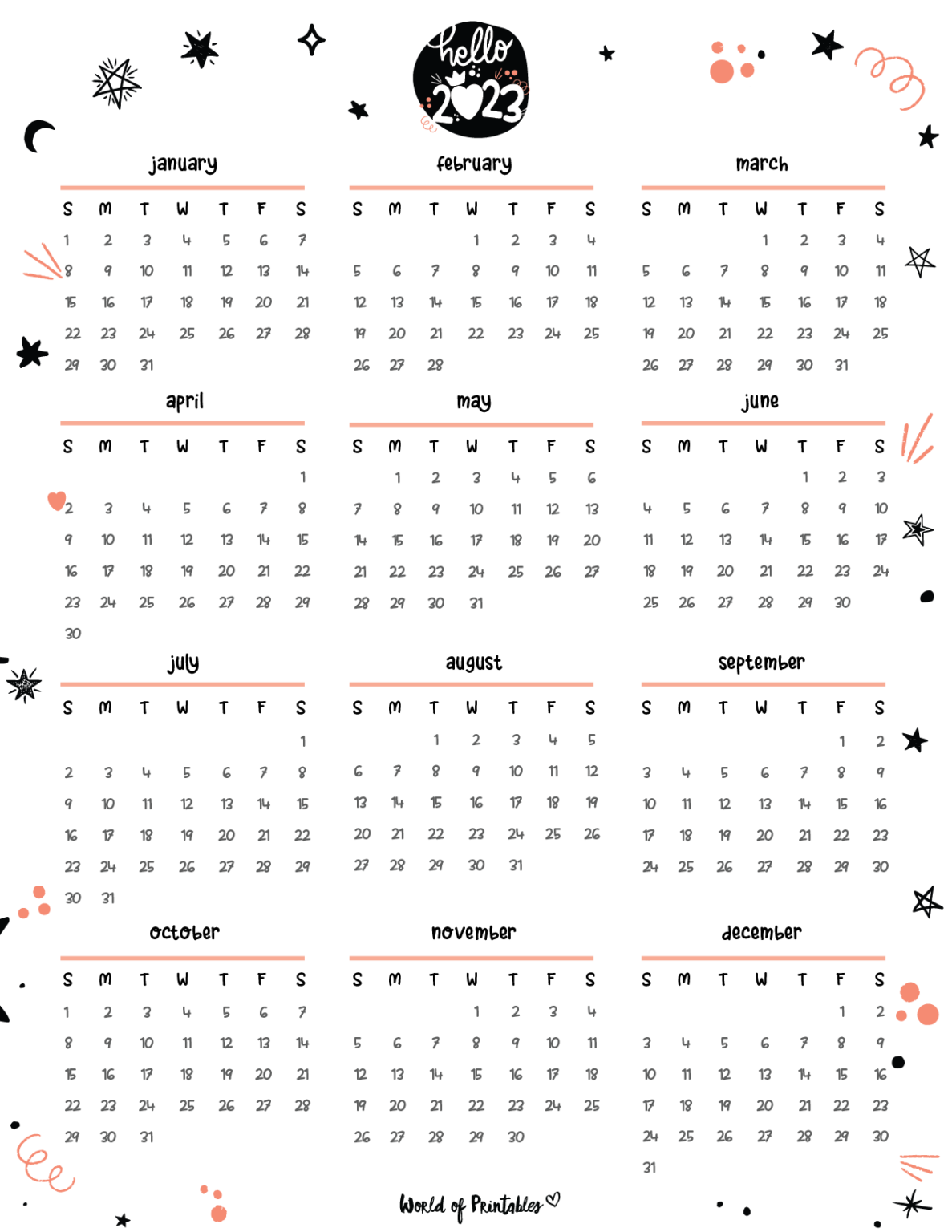 108 Cute Planner Pages To Print For Free - World of Printables