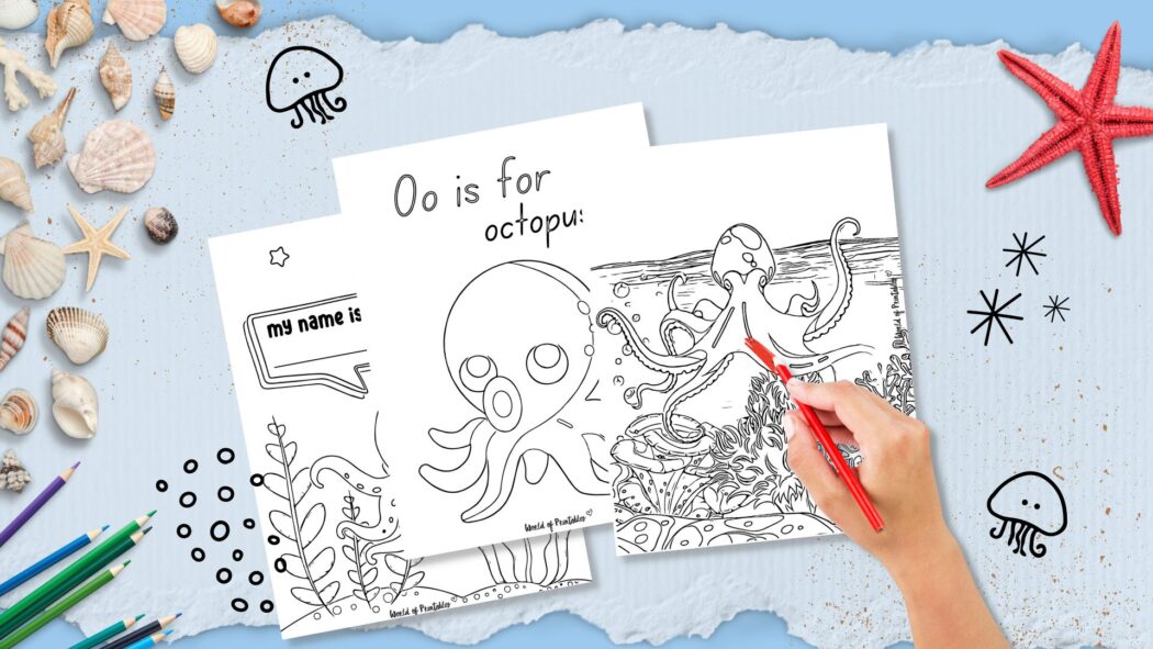 Octopus Coloring Pages For Kids & Adults - World of Printables