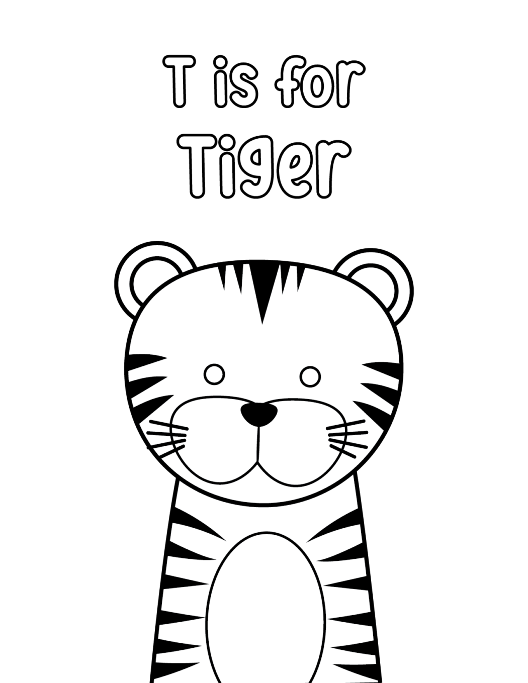 Tiger Coloring Pages - World of Printables