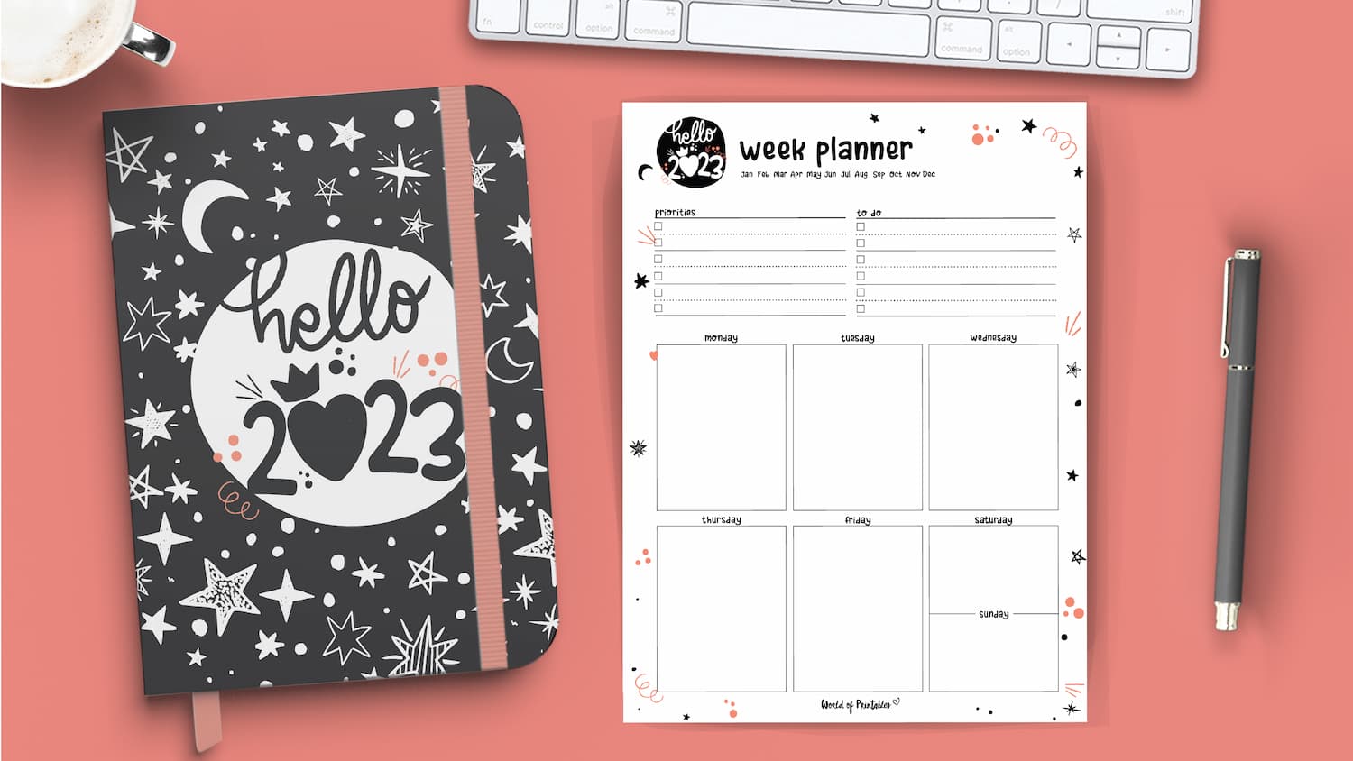 108 Cute Planner Pages To Print For Free - World Of Printables