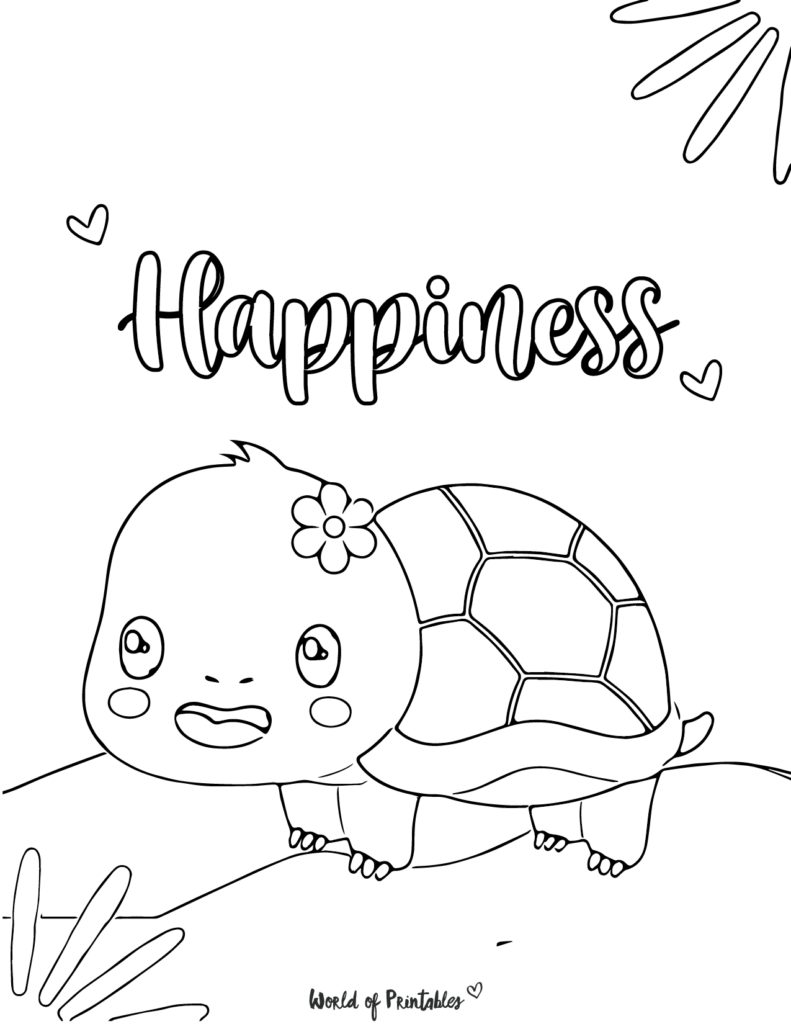 Turtle Coloring Pages - World of Printables