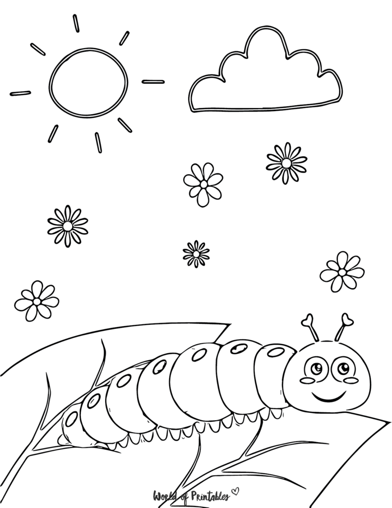 Spring Coloring Pages - World of Printables