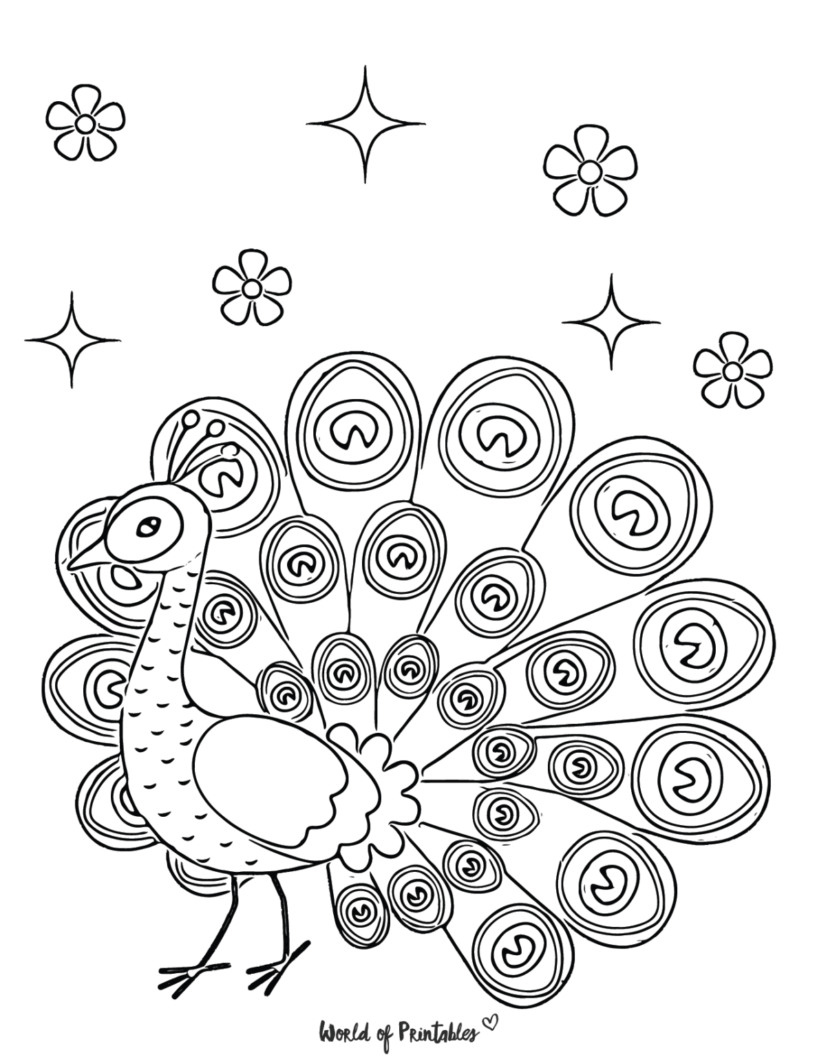 Cute Animal Coloring Pages - World of Printables