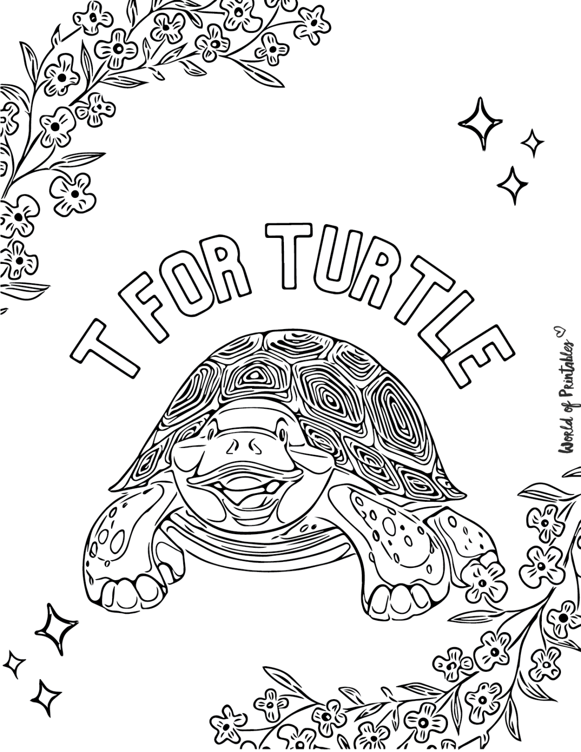Turtle Coloring Pages - World of Printables
