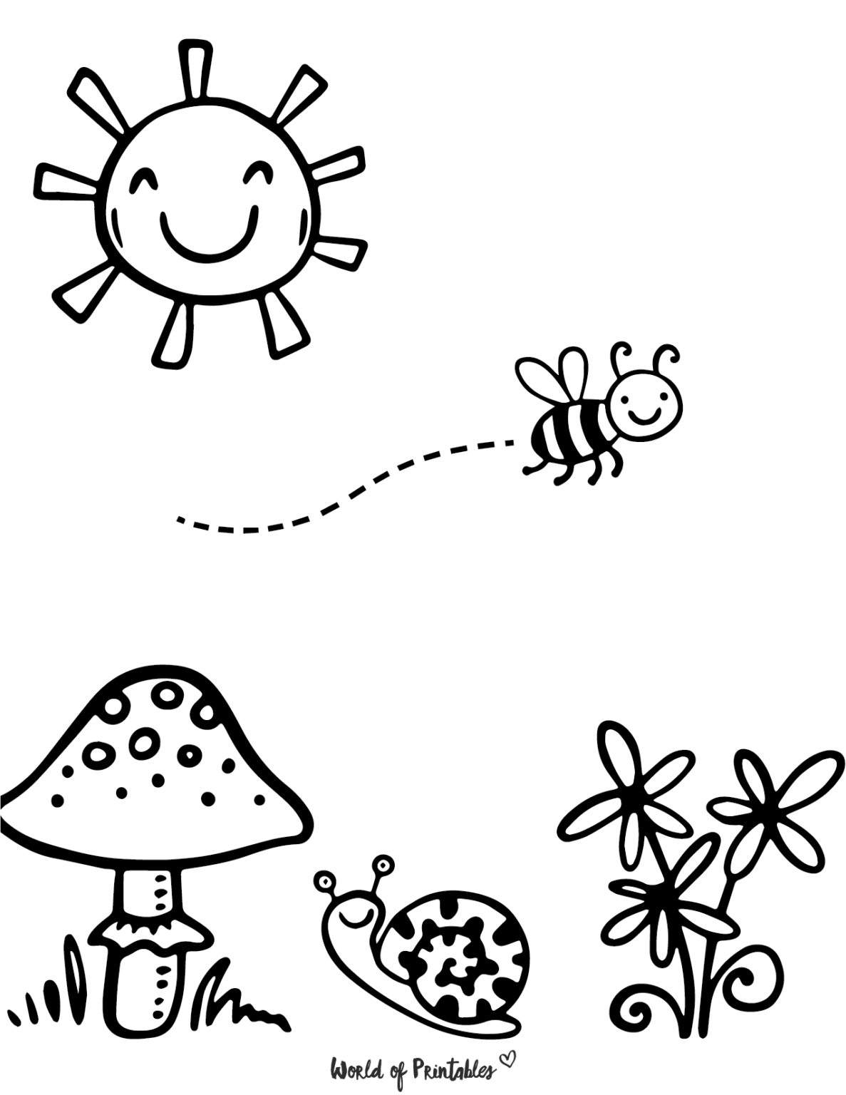 Spring Coloring Pages - World of Printables